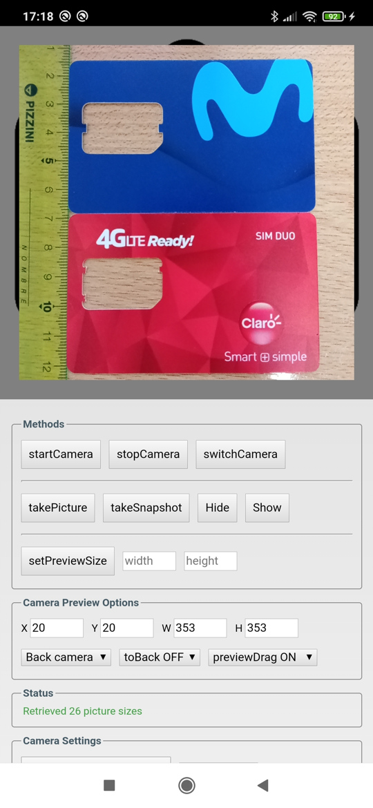Cordova Camera Preview Plugin Demo Andrés Zsögön