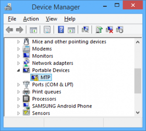 Permanently delete broken MTP Device driver for connecting Android ...